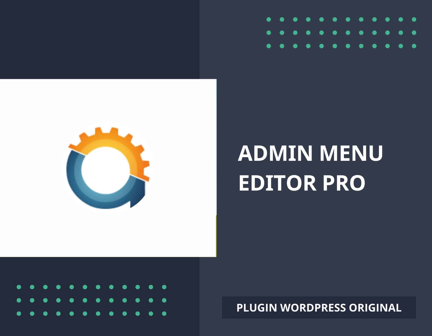 Admin Menu Editor Pro, plugin WordPress